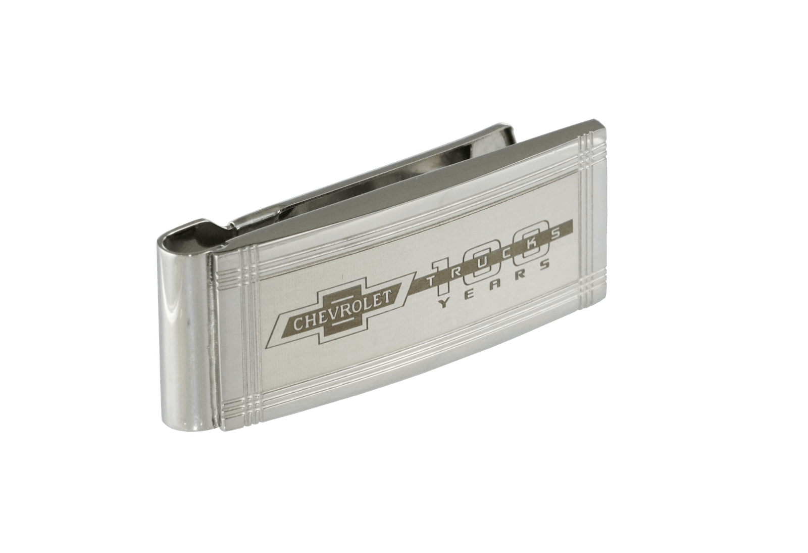 K170 Chevrolet 100 Years Money Clip - Kim's Gold Dust Chevrolet Money Clip
